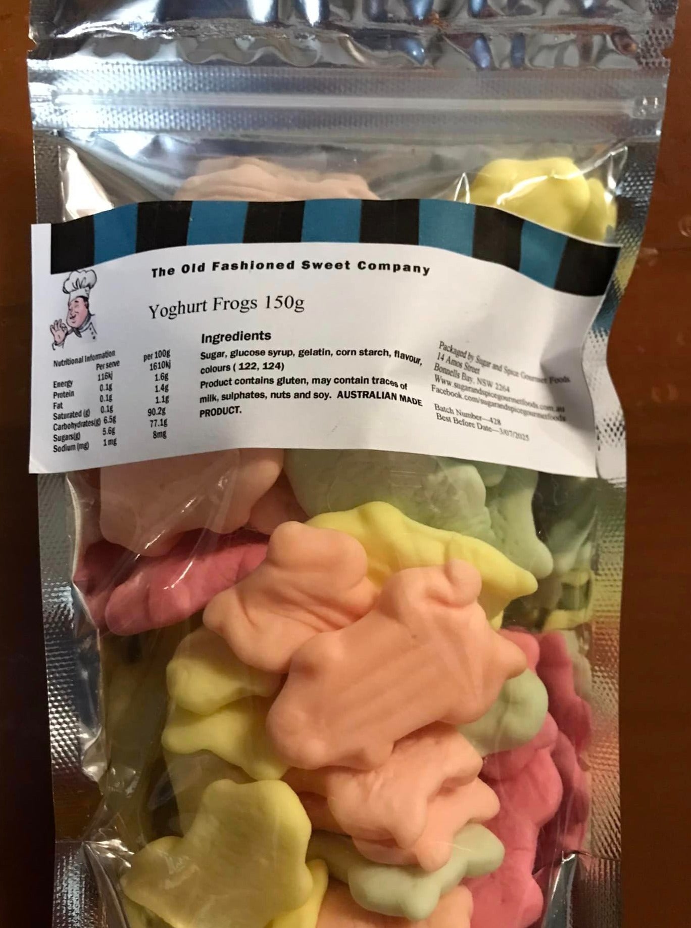 Sweets - Yoghurt Frogs -150g – sugarandspicegourmetfoods