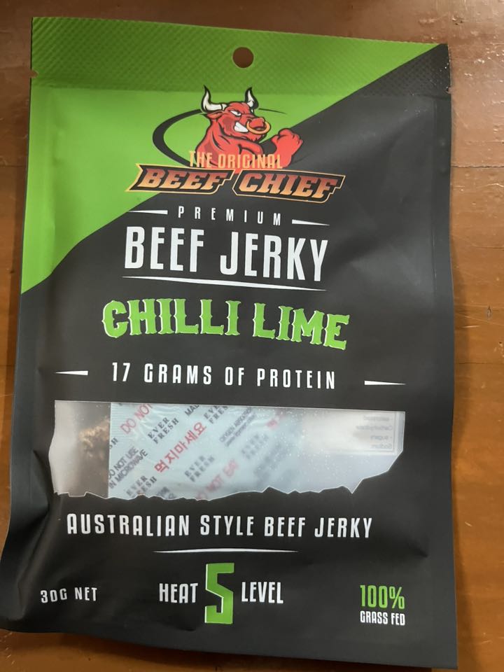 Beef Chief - Chilli Lime Jerky - 30g – sugarandspicegourmetfoods