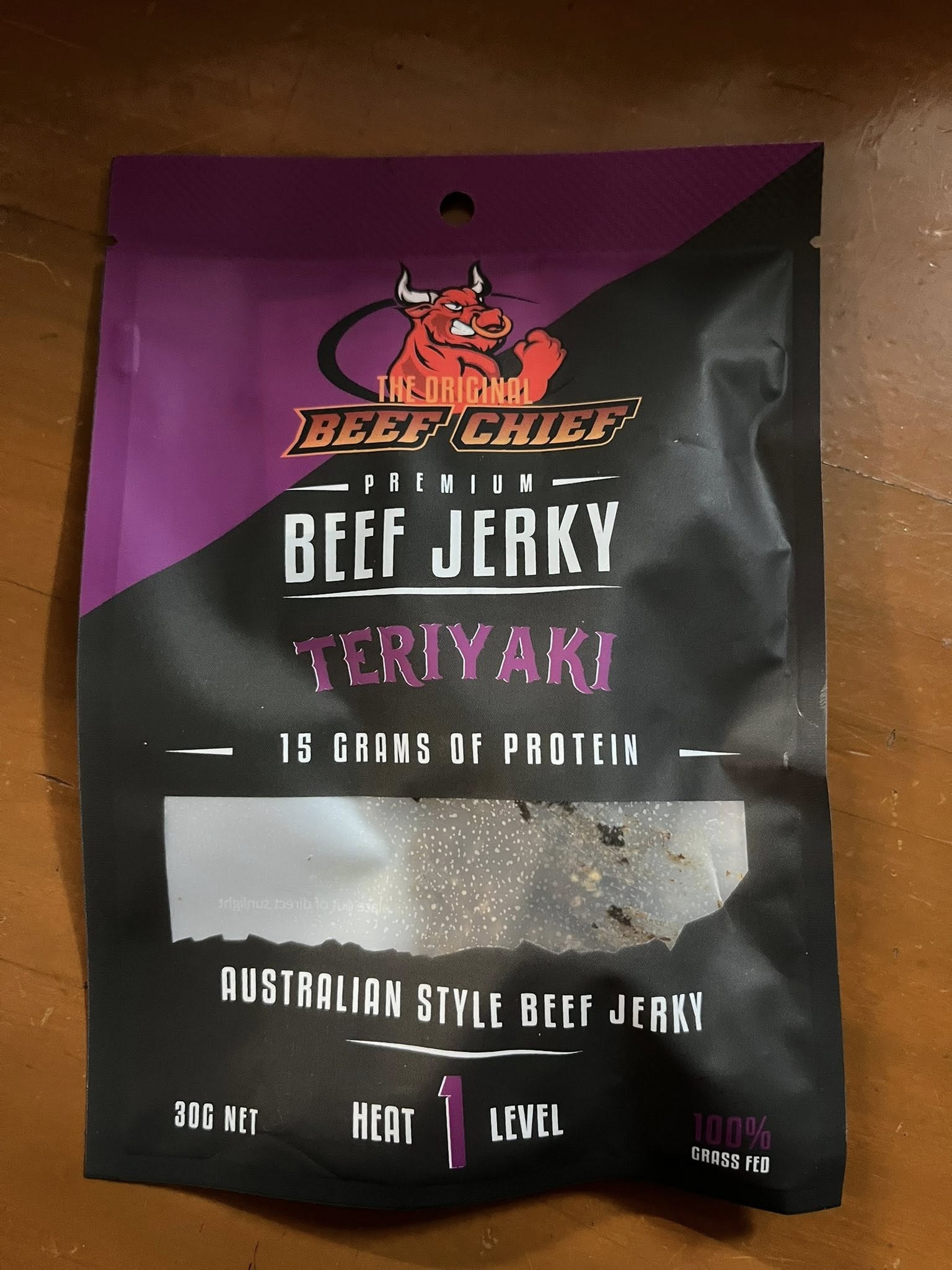 Beef Chief - Teriyaki Jerky - 30g – sugarandspicegourmetfoods